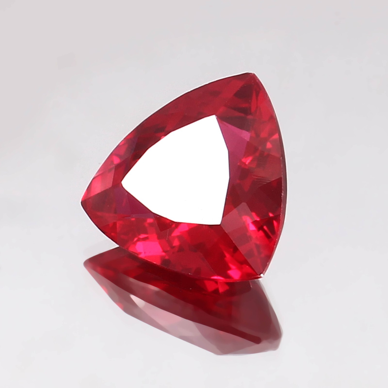 14.20 Ct Natural Mozambique Blood Red Ruby Trillion Cut Loose Gemstone ...