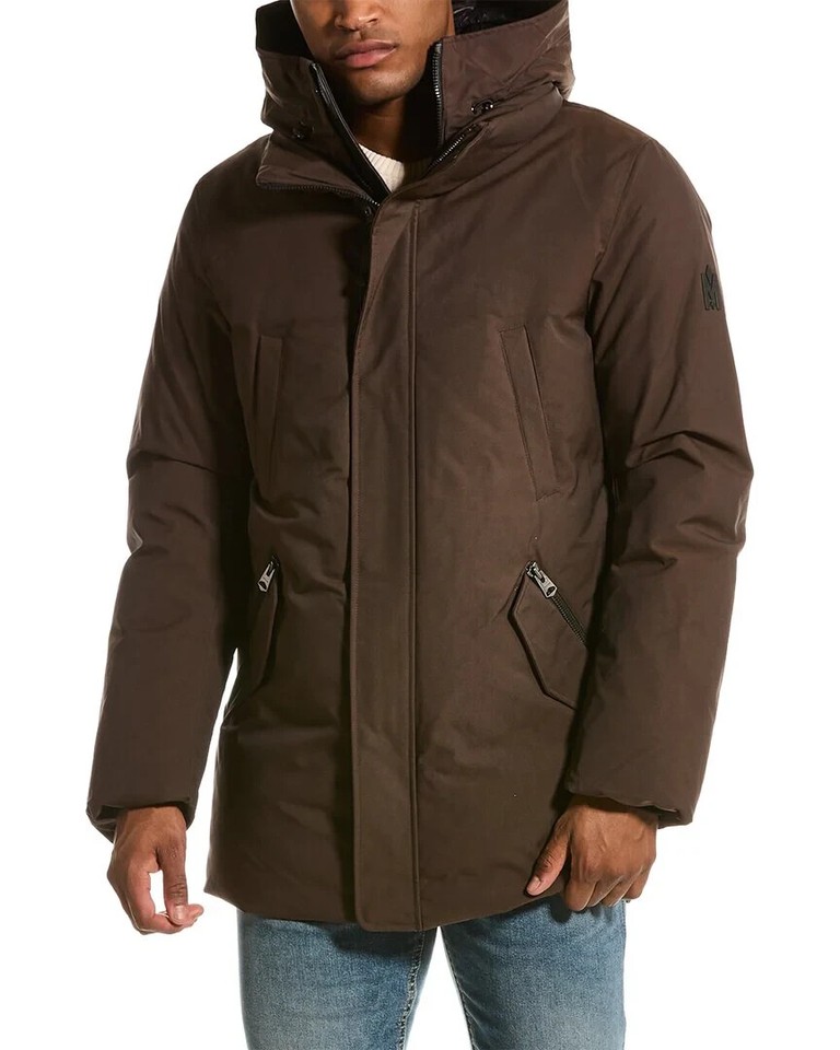 Mackage Men's Edward-NFR Heavy Down Parka Coat- Brown 40 - Brand New | eBay