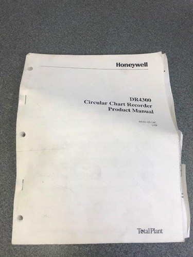 Honeywell DR4300 Circular Chart Recorder Product Manual | eBay
