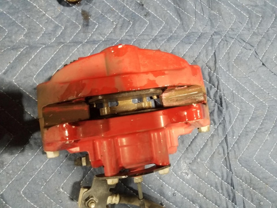 2009-2020 NISSAN 370Z AKEBONO BREMBO BRAKE CALIPER SET OF 4 RED SET OEM ...