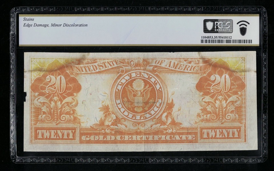 SC 1922 $20 Gold Certificate Fr.1187 Mule PCGS 35 Choice VF (172) | eBay