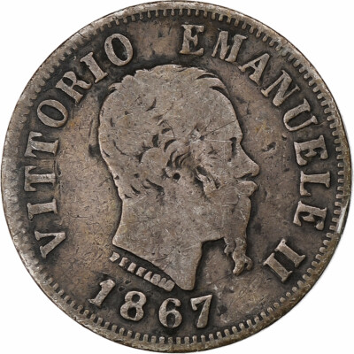 [#1184099] Coin, Italy, Vittorio Emanuele II, 50 Centesimi, 1867 ...