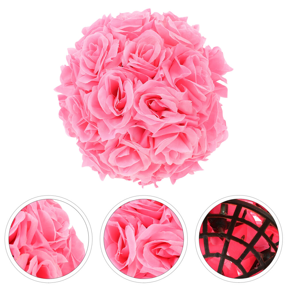 Pomander Balls Wedding Centerpieces Rose Kissing Balls | Black 10"