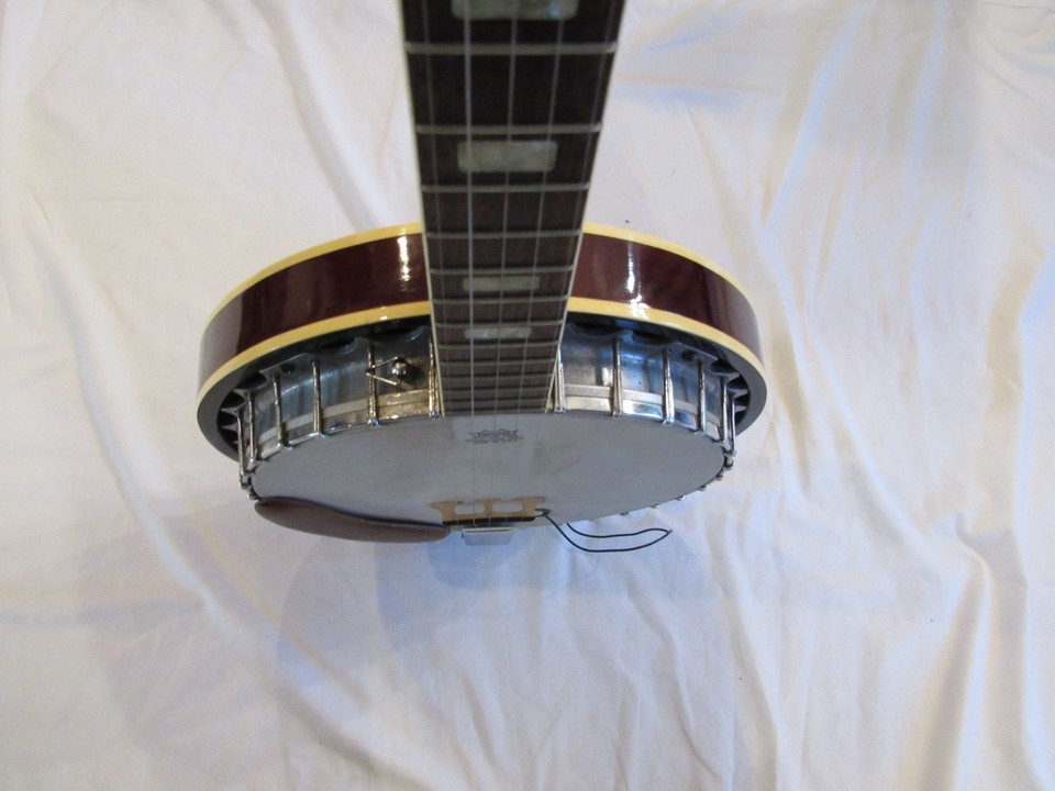 5 string Banjo W/ Remo Weatherking Head, Strap, Extra Stuffs and Hard ...