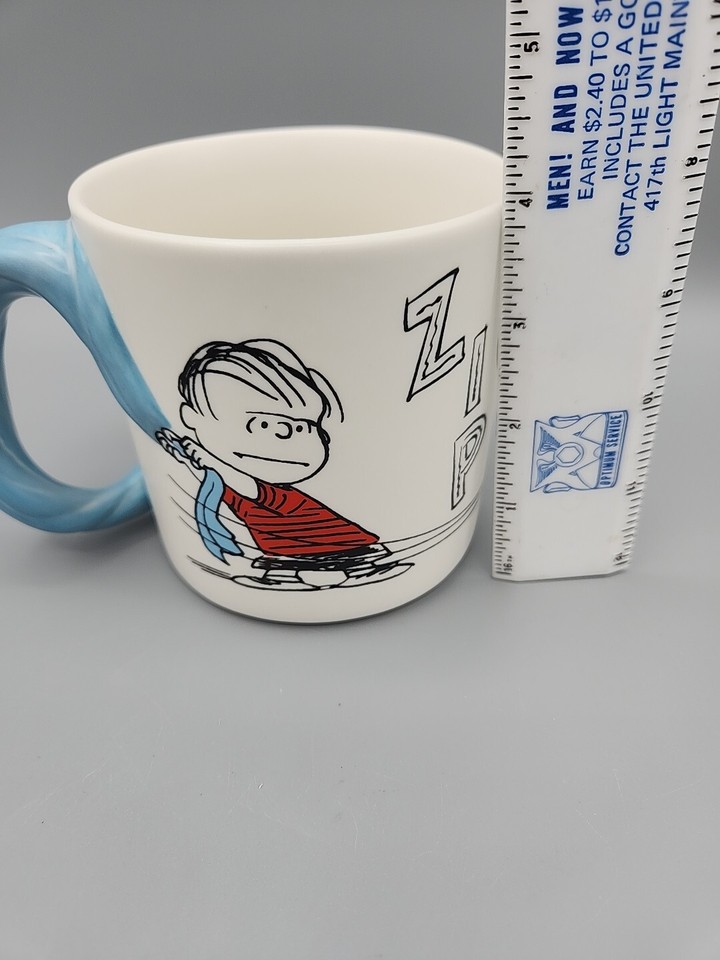 Hallmark Peanuts® Ceramic 17oz Coffee Mug "Linus Blue Blanket 3D Handle ...
