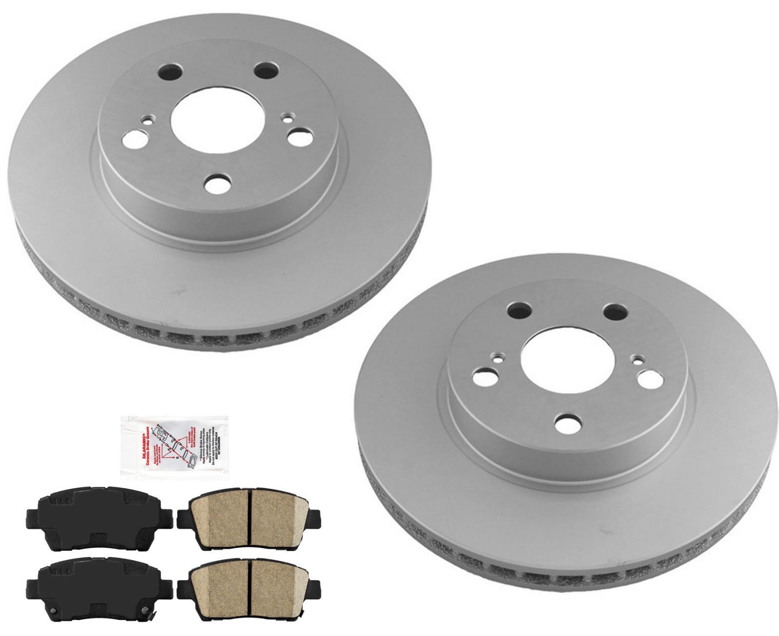 Front Coated Brake Rotors & Ceramic Pads For Toyota Prius 2004-2009 | eBay