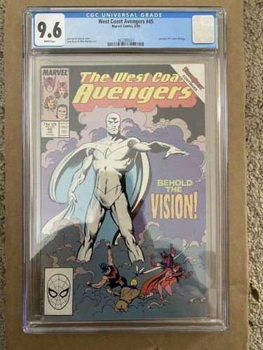 West Coast Avengers 45 9.6 CGC white vision first appearance | eBay