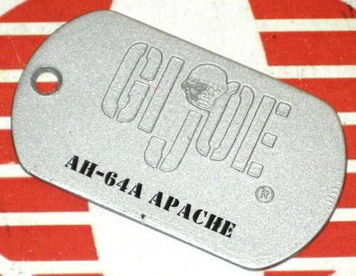 GI Joe DOG TAG from AH-64A Apache Die Cast Vehicle Series Maisto 2001 ...