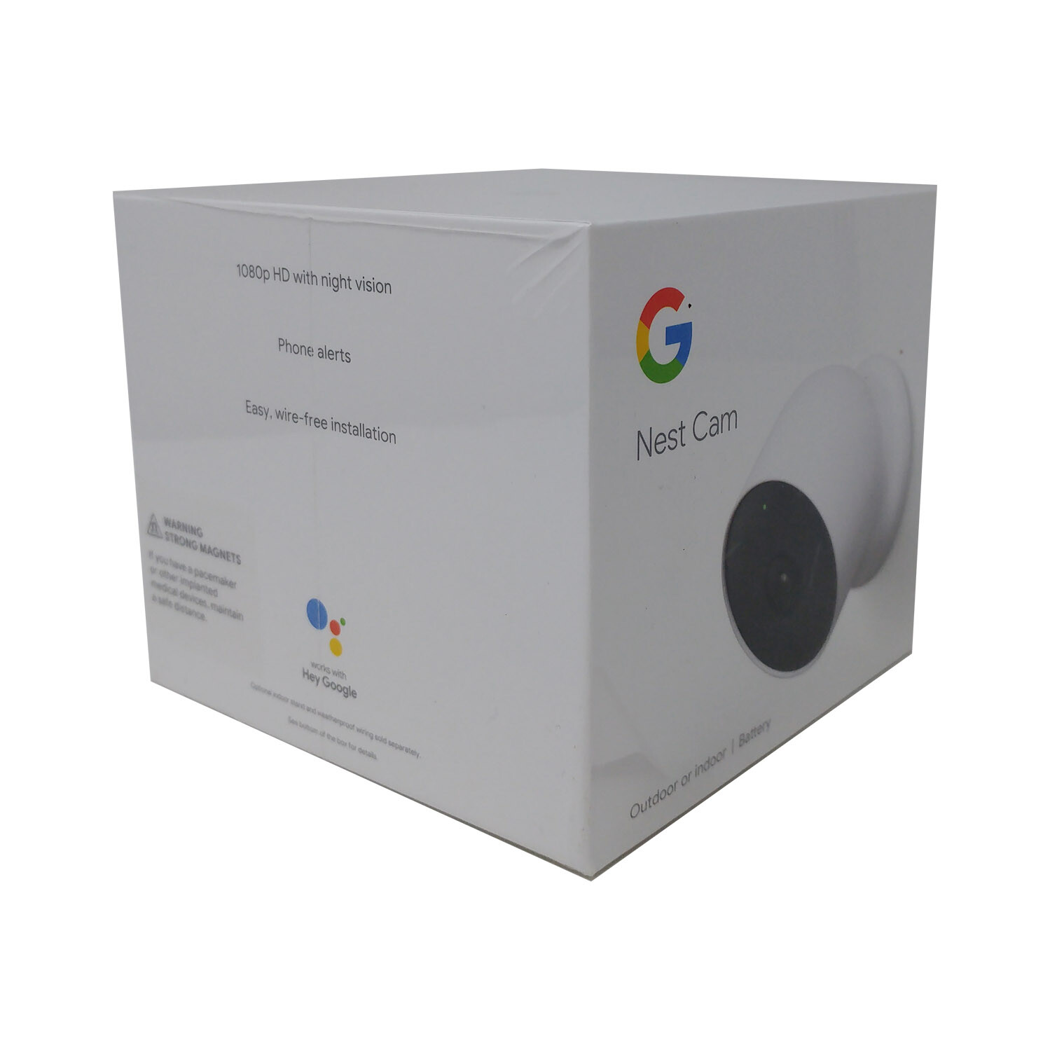 Google Nest GA01317-US Camera Battery Outdoor/Indoor 2-Way Talk Snow | eBay