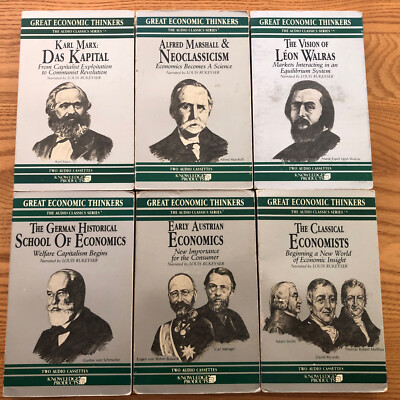 6 Great Economic Thinkers The Audio Classics Series Cassettes Knowledge ...