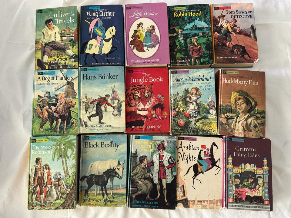Set of (15) Companion Library 2 in 1 Books Classic Stories 30 Titles ...