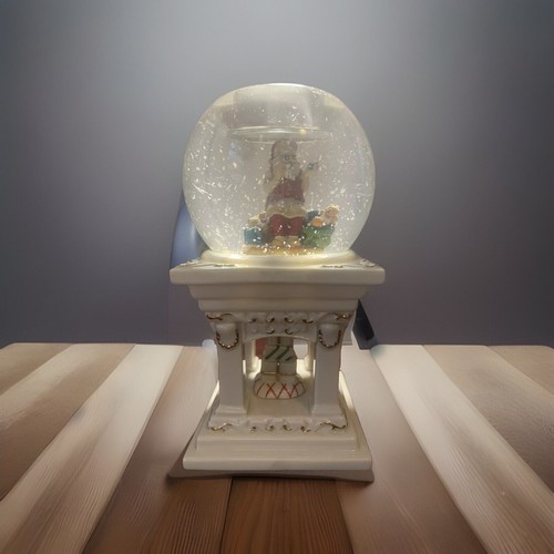 Mikasa Holiday Elegance Santa Snow Globe Tea Light Christmas Gift | eBay UK
