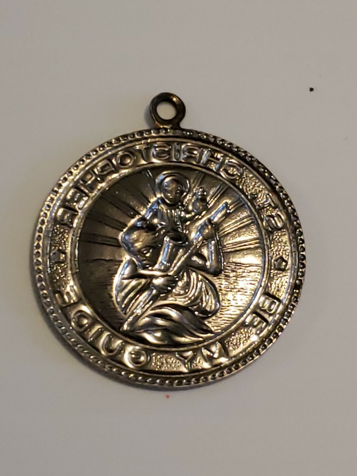 St Christopher Be My Guide Religious Medal Pendant Saint of Travelers ...