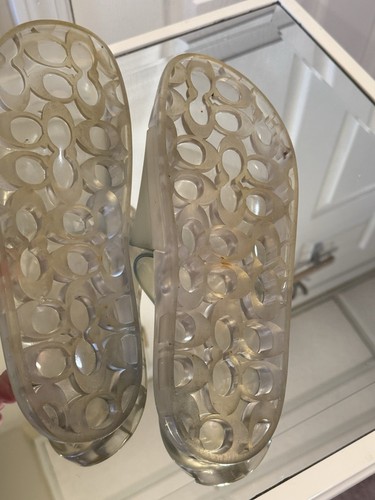 Coach Ulyssa Clear Jelly Slides Women's 8 | eBay