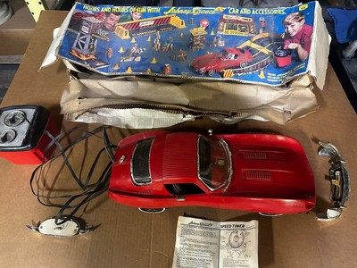 Vintage Johnny Speed Remote Control Jaguar Racing Car With Box - Topper ...