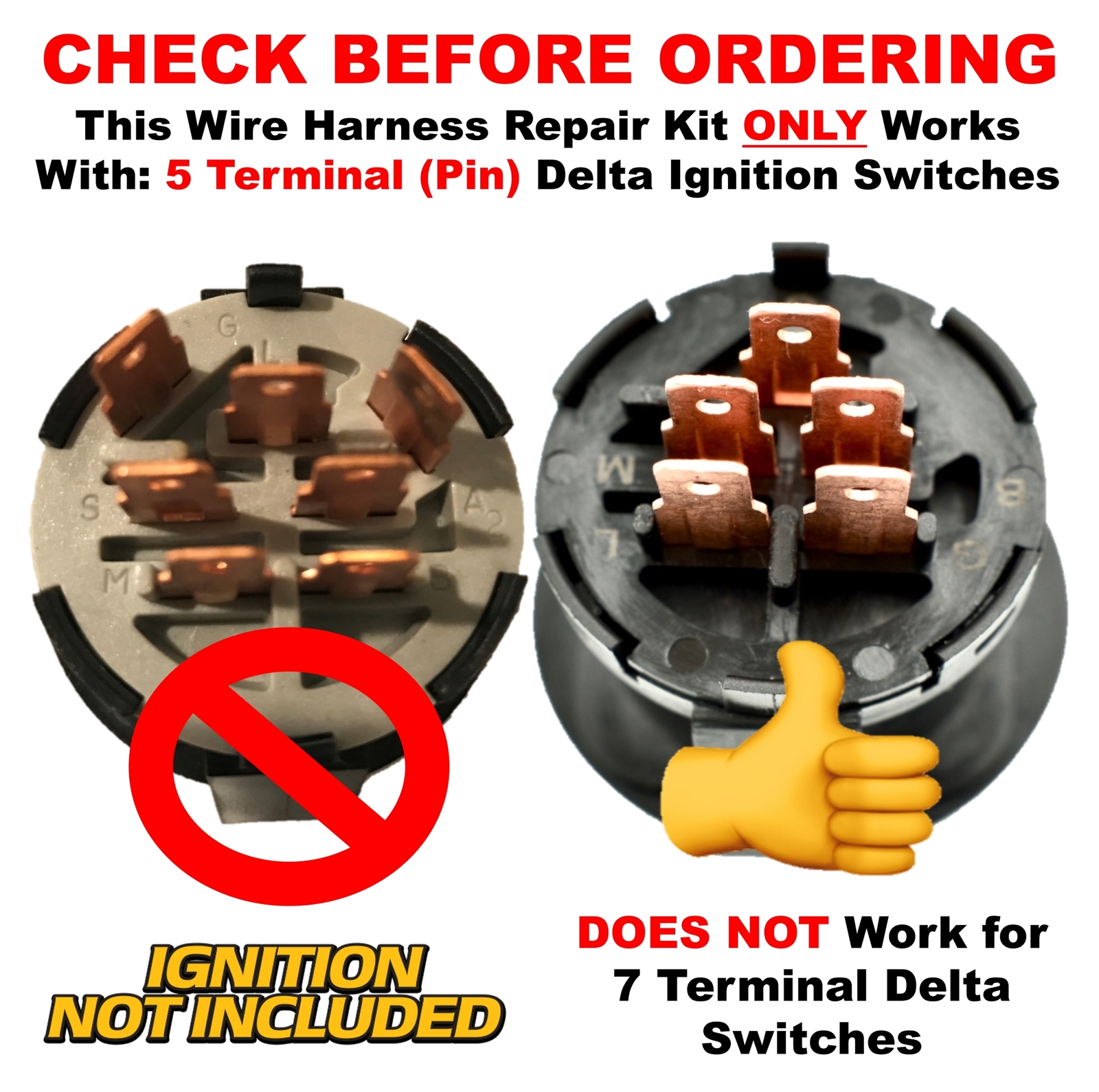 Replacement Starter Ignition Wire Harness for Bush Hog, Bobcat, Bunton ...