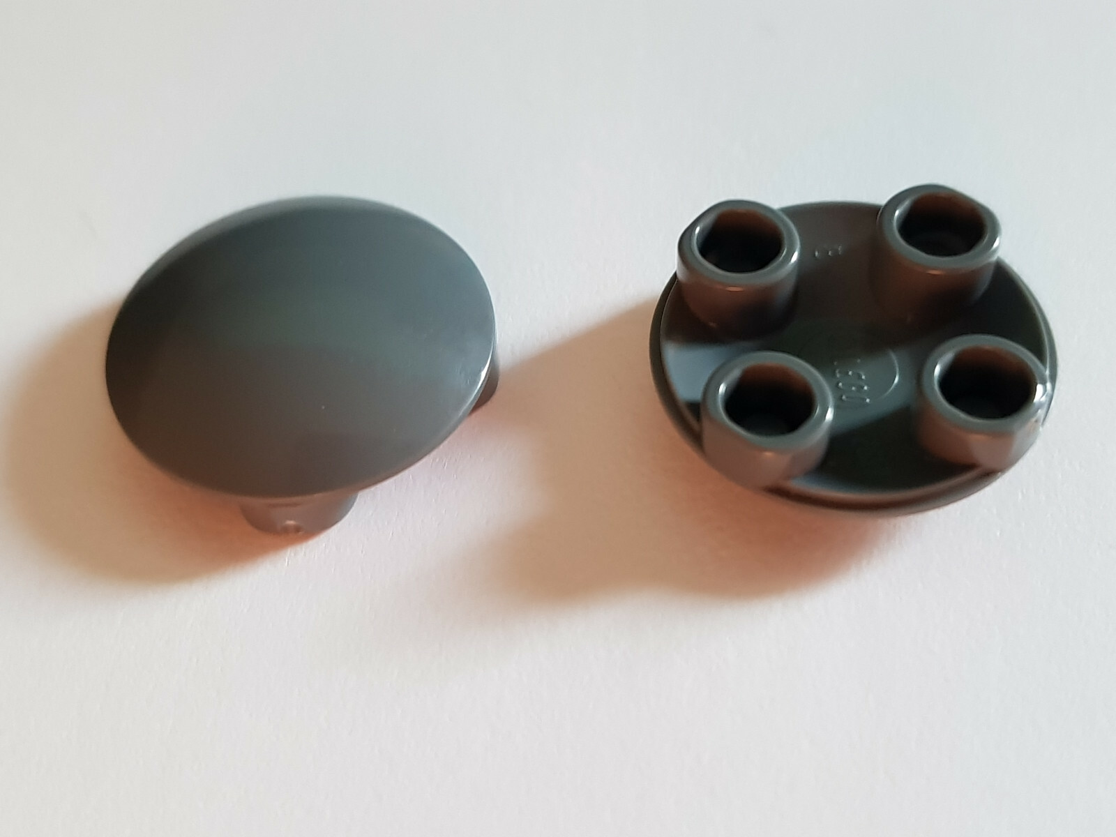 Lego® 10 x 2654 Tile 2 x 2 Negative Round Dark Gray 4278274 (GB) Glider ...