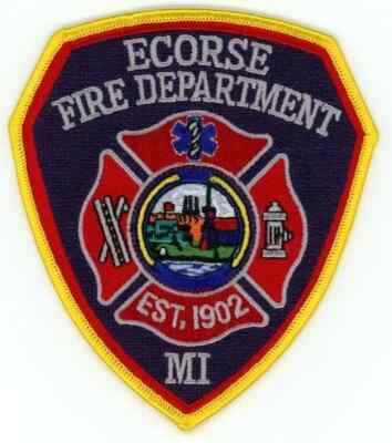 MICHIGAN MI ECORSE FIRE DEPARTMENT NICE SHOULDER PATCH POLICE SHERIFF ...