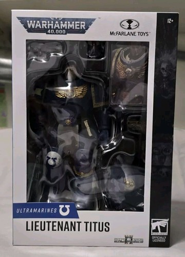 McFarlane Toys Warhammer 40k LIEUTENANT TITUS SPACE MARINE II 7” Action ...