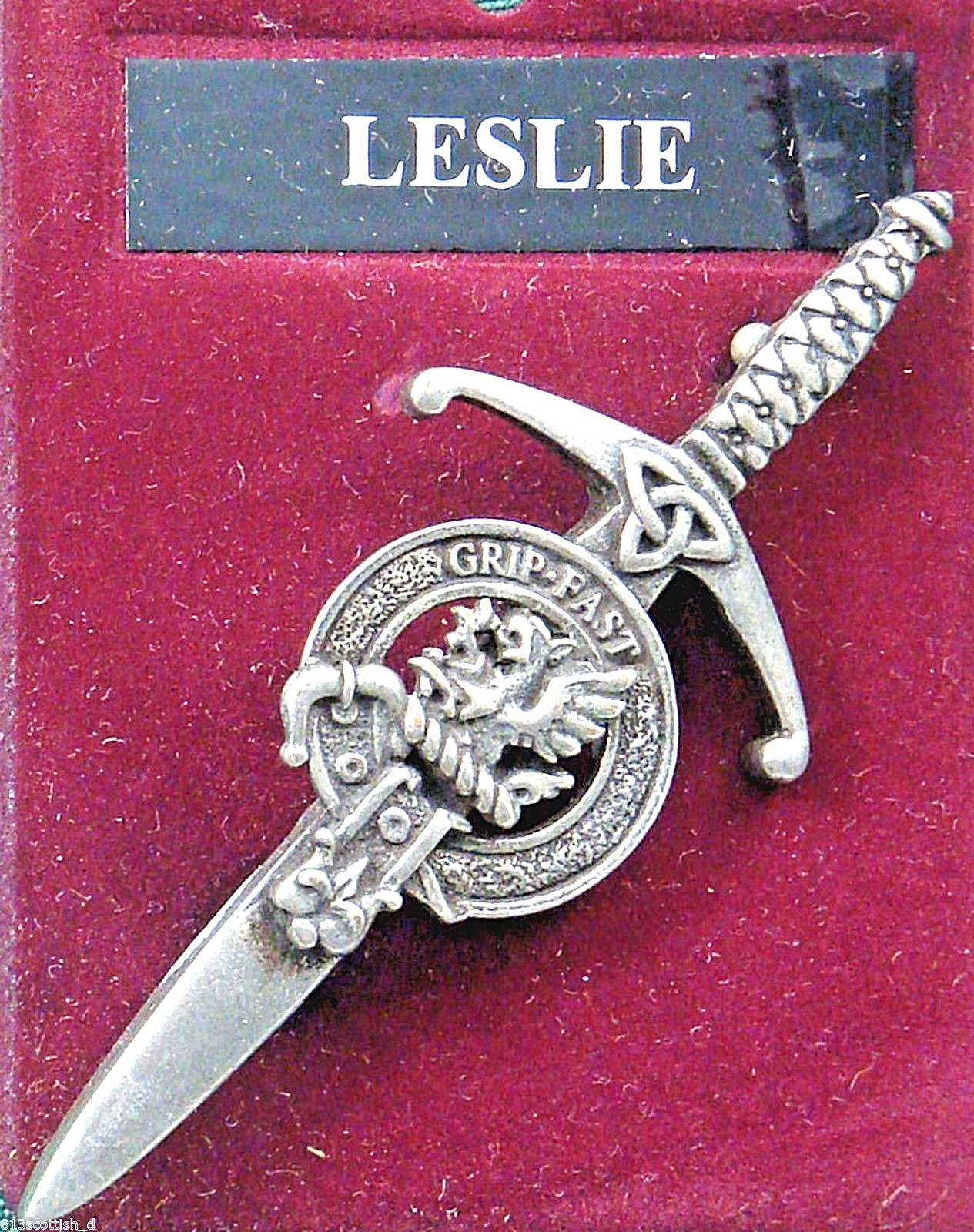 Leslie Scottish Clan Crest Pewter Badge or Kilt Pin | eBay