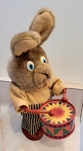 Vintage Wind-up Rabbit Playing the Drum - good working condition | eBay