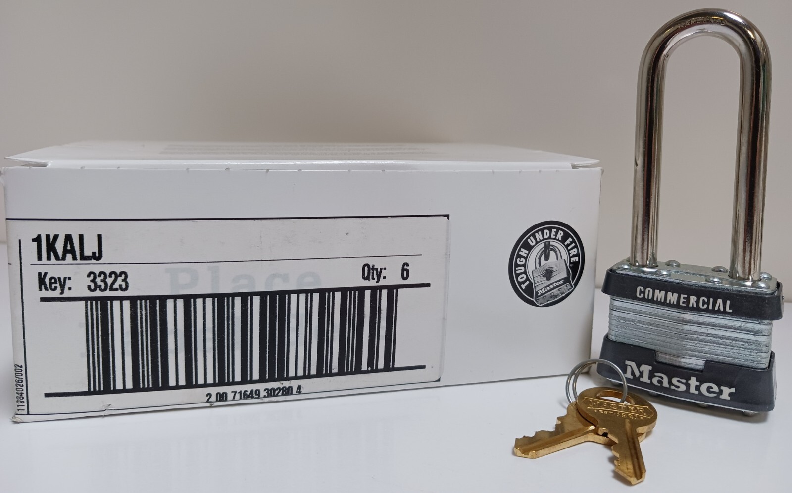 Master Lock 1KALJ-3323 #1 Long Shackle Lock K/A - Box of 6 | eBay