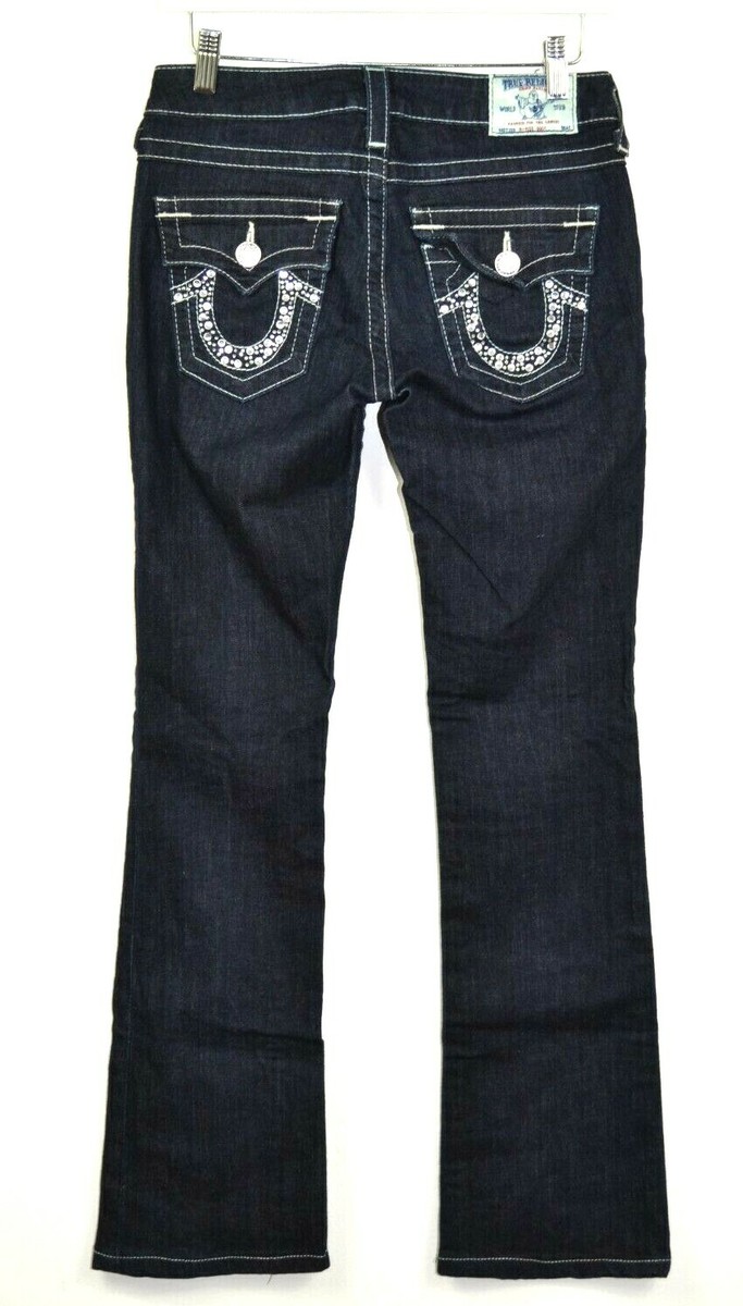 True Religion Disco Joey Embellished Swarovski Crystal Flare True Religion Disco Joey Embellished Swarovski Crystal Flare