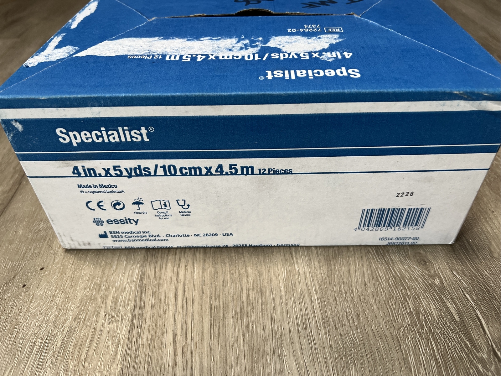 12 Rolls BSN Specialist Plaster Bandage 4'' x 5 yds/ 10cm x 4.5m 7374 ...