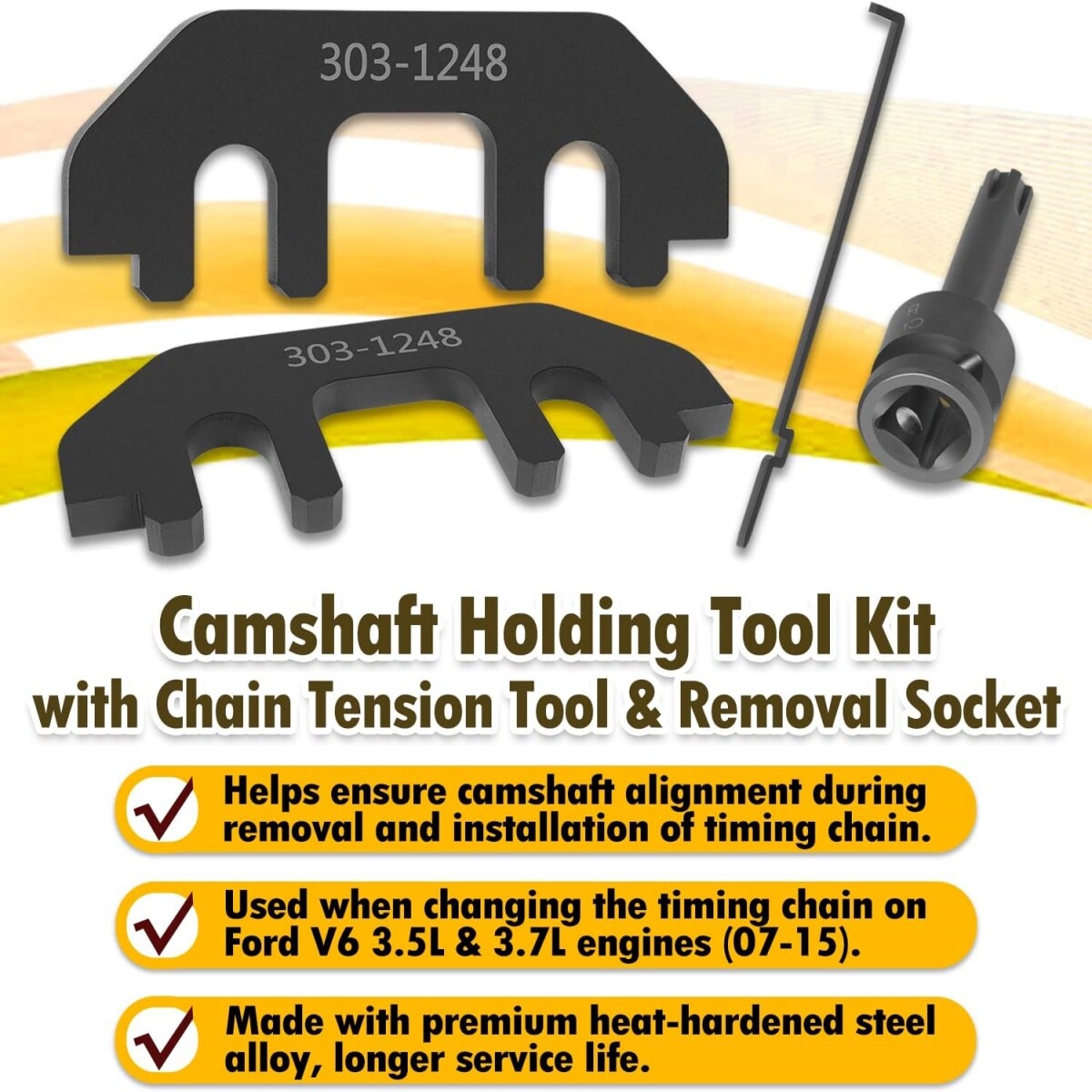 303-1530 Camshaft Holding Tool 303-1248 Timing Alignment Kit for Ford 3 ...