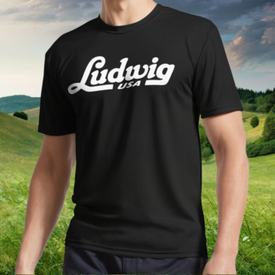 New Ludwig Logo Merchandise Essential Logo American T-Shirt Funny S to ...
