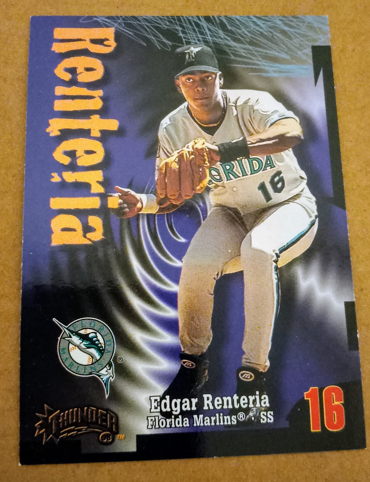 1998 Skybox Circa Thunder Edgar Renteria Baseball Card #127 Florida ...