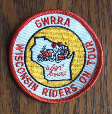 GWRRA Motorcycle Honda Embroidered Cloth Patch Wisconsin Riders On Tour ...