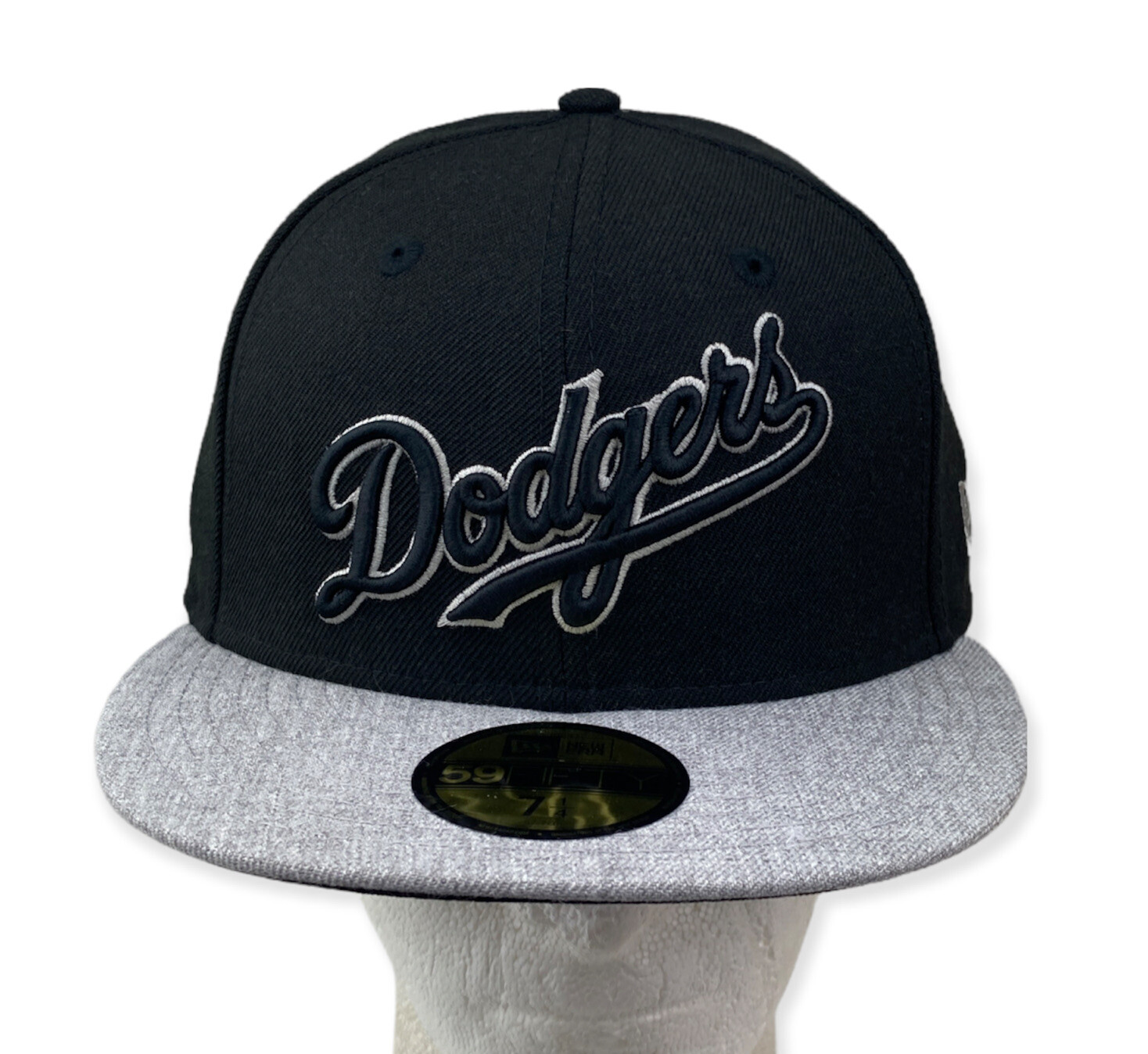 Los Angeles Dodgers Script Logo New Era 59FIFTY Fitted Hat Cap size -7 ...