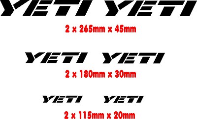YETI vinyl cut sticker / decal Respray, restore pack, 6 stickers in ...