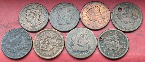 (8) Large Cent Fair Good Coins | eBay