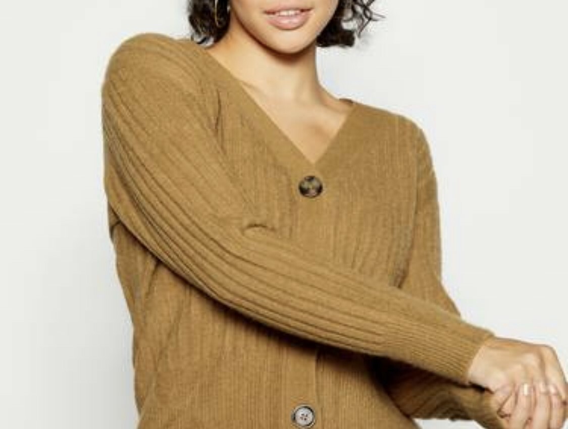 Red Herring Cropped Cardigan Ladies Knitted Thick Warm Soft Knit Cardi ...