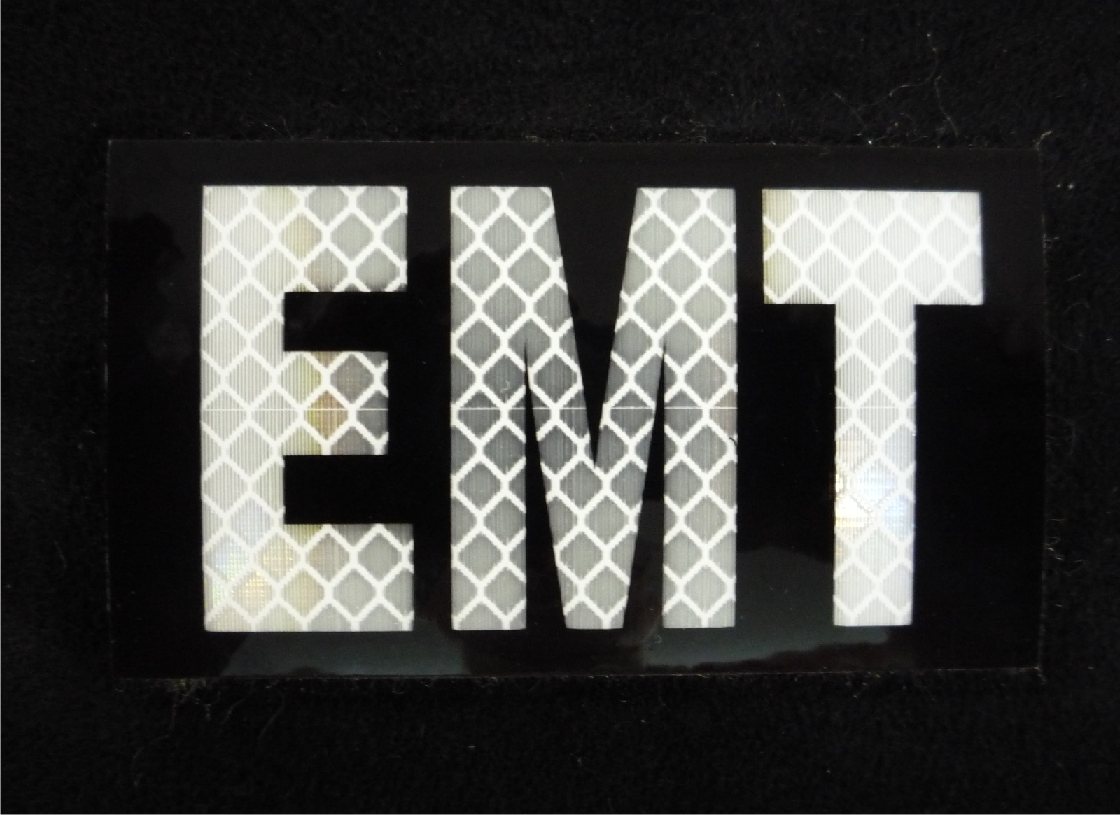 EMT HI-VIS REFLECTIVE AND BLACK PATCH 3.5"X2" WITH VELCRO® BRAND ...