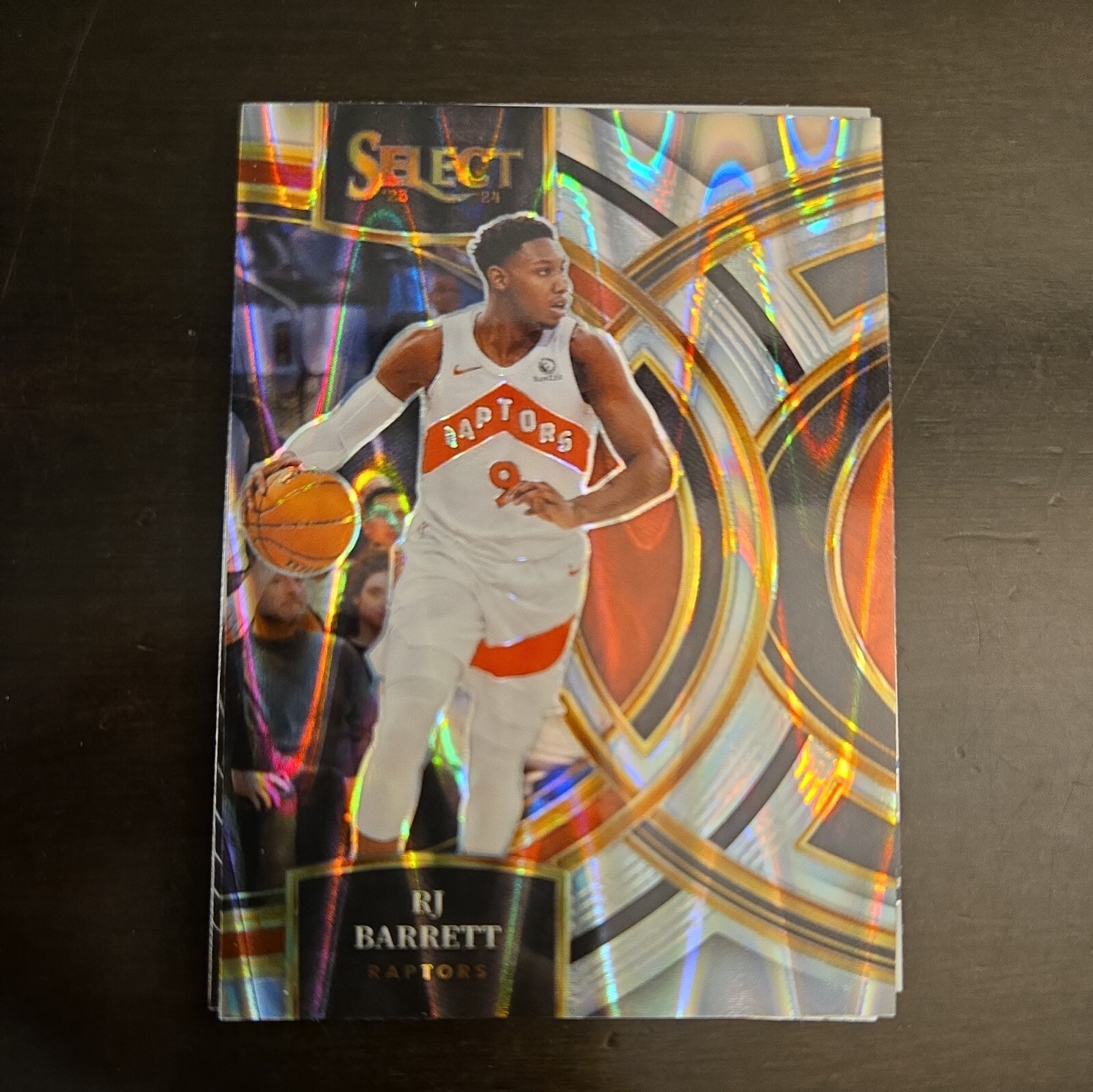 2023-24 SELECT PREMIER TECTONIC PRIZM #200 RJ BARRETT TORONTO RAPTORS ...