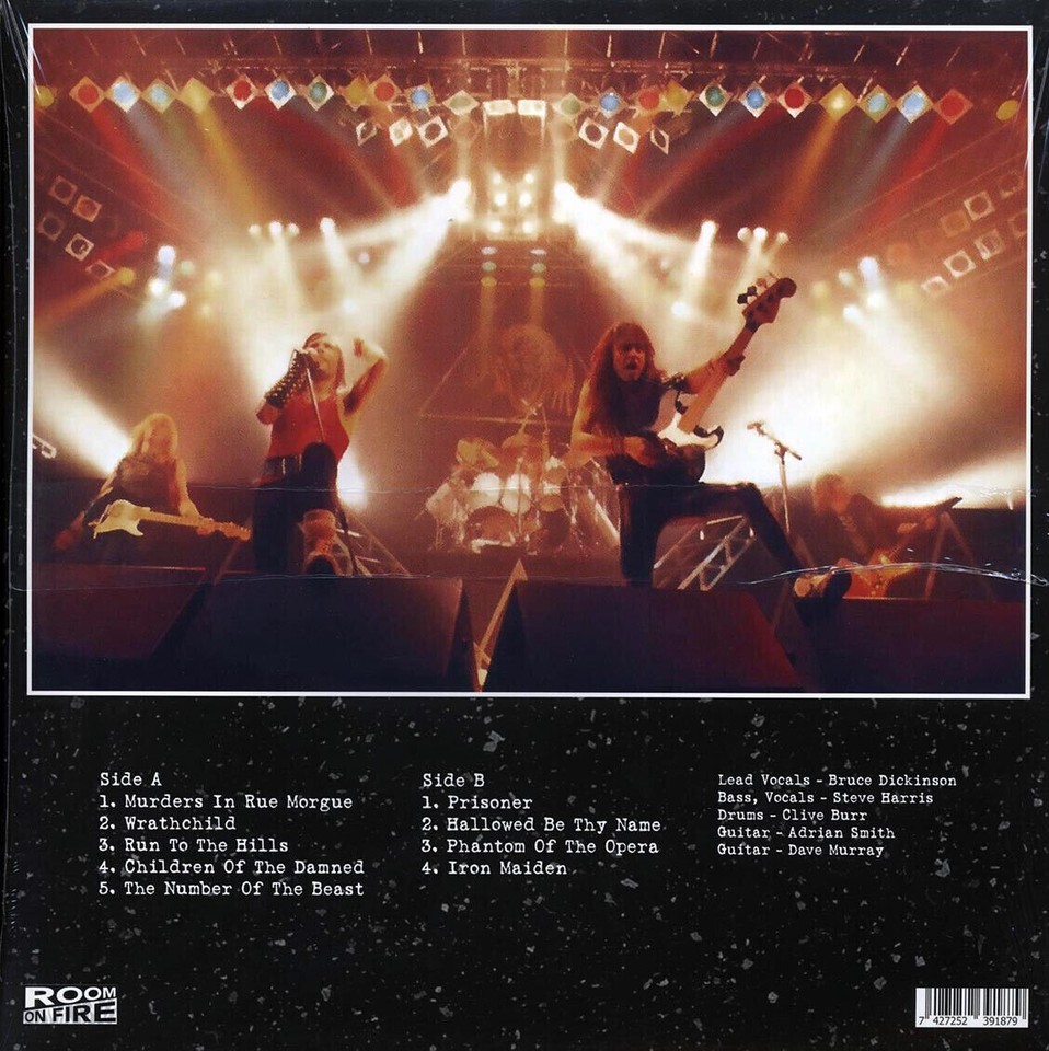 RARE IRON MAIDEN RECORD ALBUM "PALLADIUM 1982" BLUE COLOR VINYL, 500 ...
