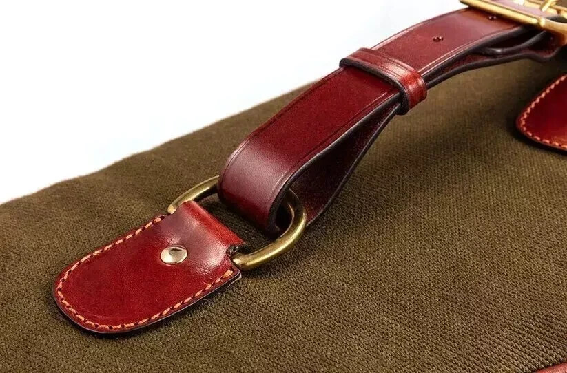 Canvas Leather Rifle Scabbard Gun Case Scoped Rifle Soft Padded Carry ...