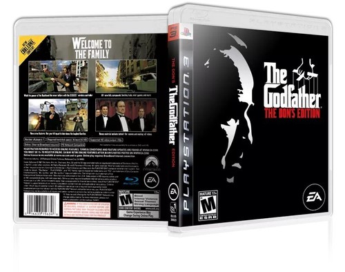 New The Godfather: The Don's Edition - Custom PS3 Cover and Case. NO ...