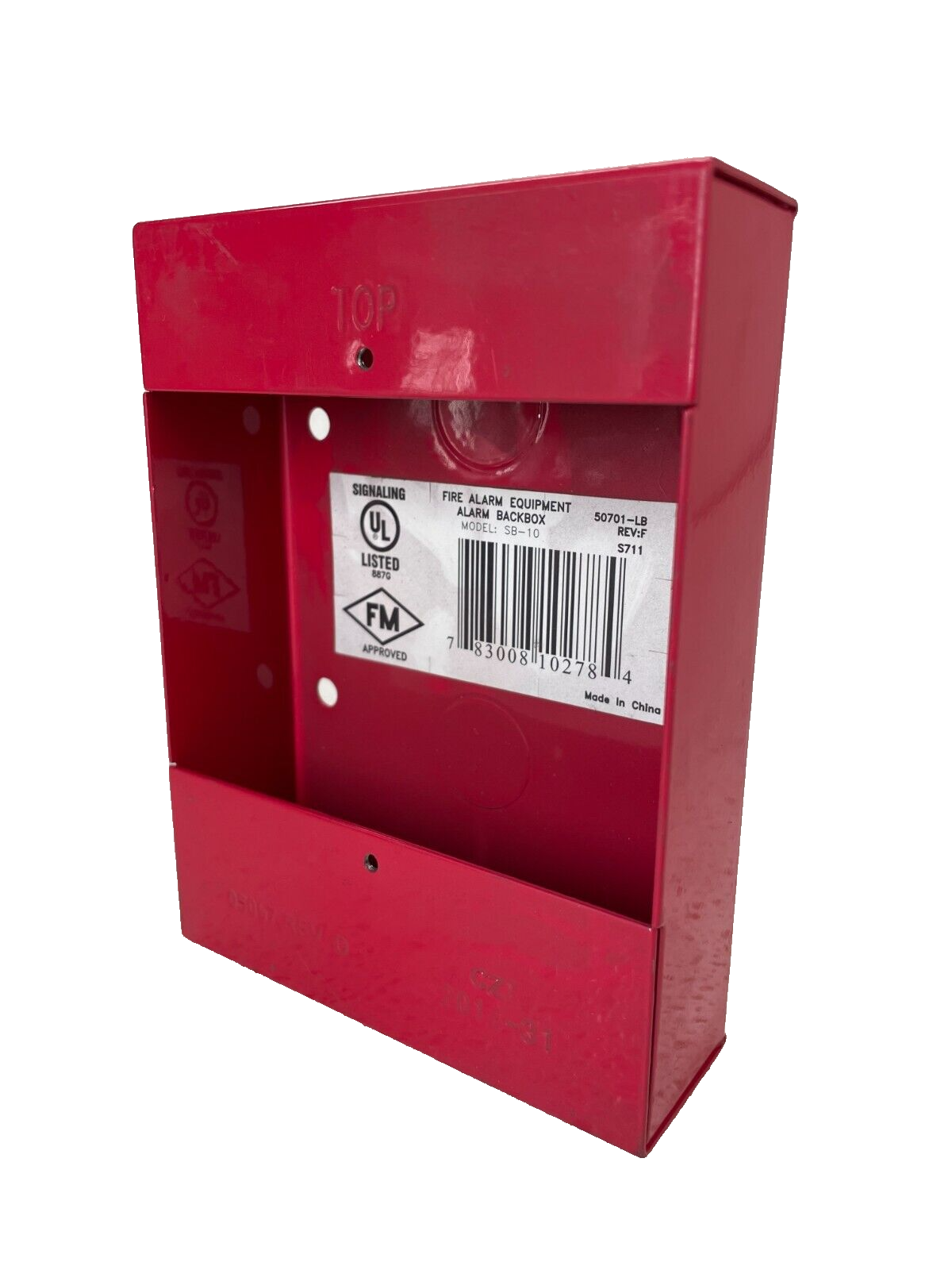 FIRE ALARM EQUIPMENT SB-10 Alarm Backbox, Red, *BOX ONLY* | eBay