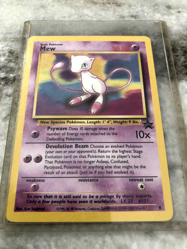 Mew #8 - Vintage Black Star Promo - NM/LP Non Holo Pokemon Card | eBay