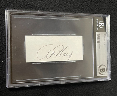 Alexander Haig Signed Cut Autograph Beckett Certified USA Secretary Of ...