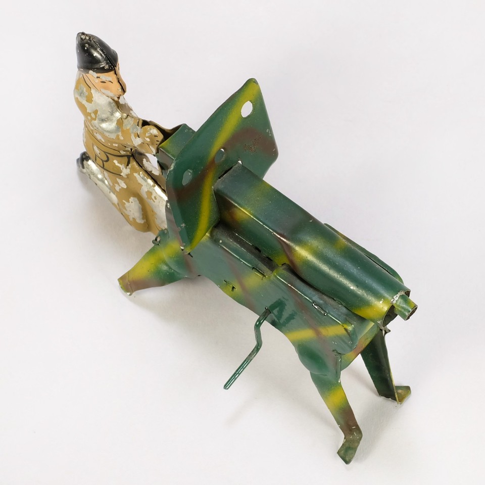 1920s Tin Toy Military Soldier with Machine Gun – Arnold Co., Germany ...