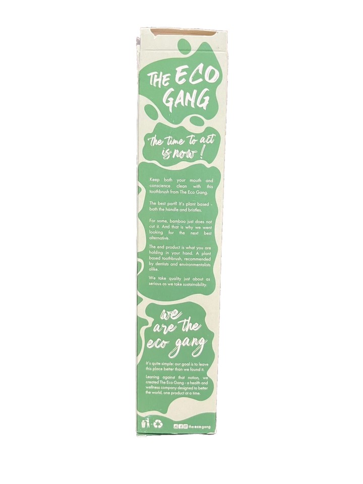 🪥1 Toothbrush Eco Gang Collection, Plant-Based, Eco-Friendly, Organic ...