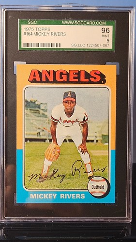 1975 Topps #164 Mickey Rivers Angels SGC 9 | eBay