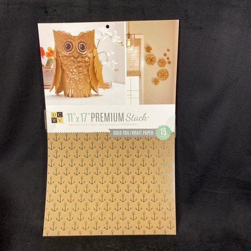 DCWV Paper Stacks Gold Foil / Craft Paper 15 Sheets | eBay