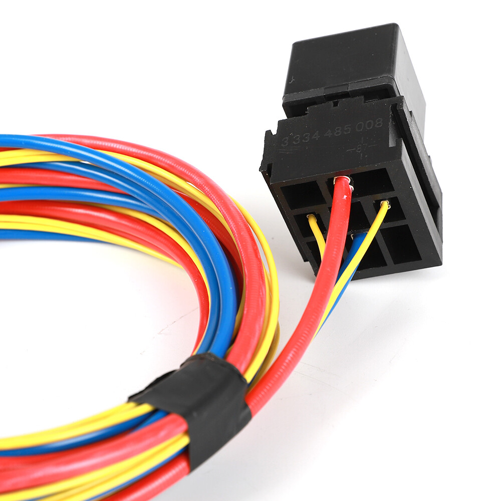 Universal Relay Wiring Harness Nakkaa & Relay Wiring Kit - 4 Prong 30 ...