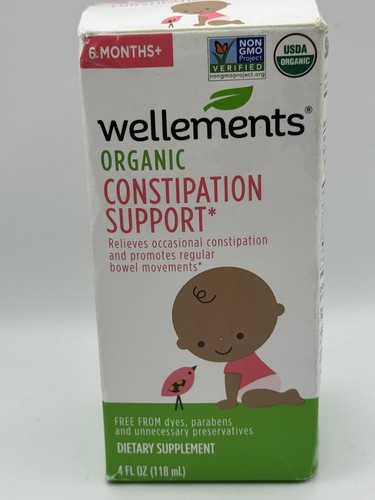 Wellements Baby Constipation Support, 4 Fl Oz Box Damage | eBay
